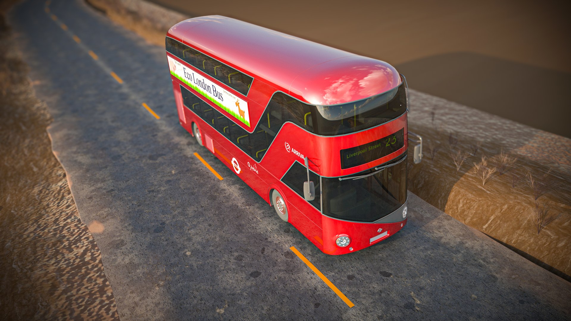 3D Arriva London bus LT7 Routemaster model - TurboSquid 2164947