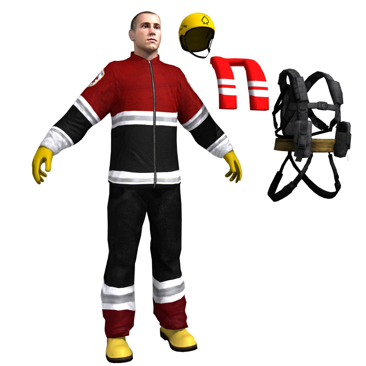 3d rescue pack model