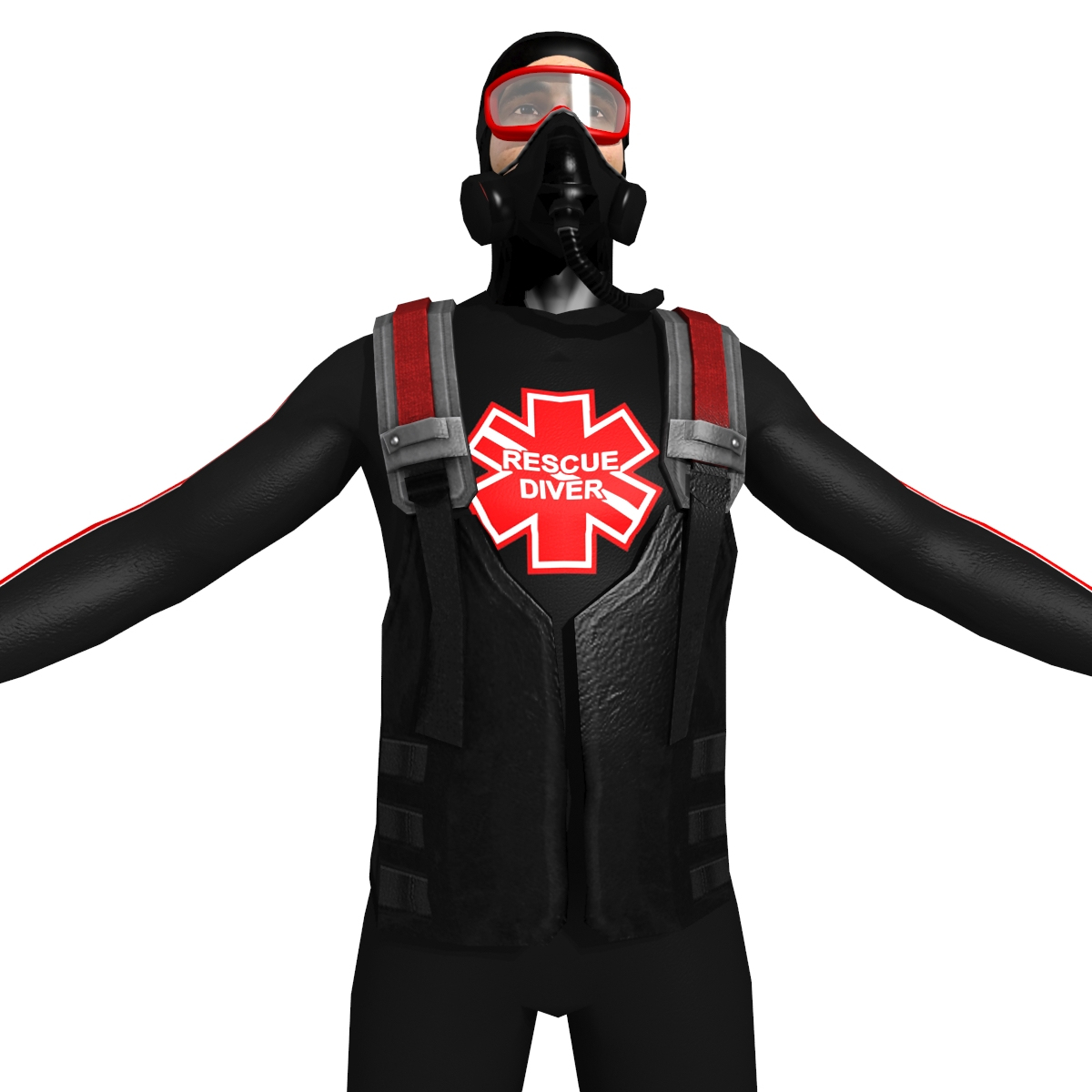 3d rescue pack model