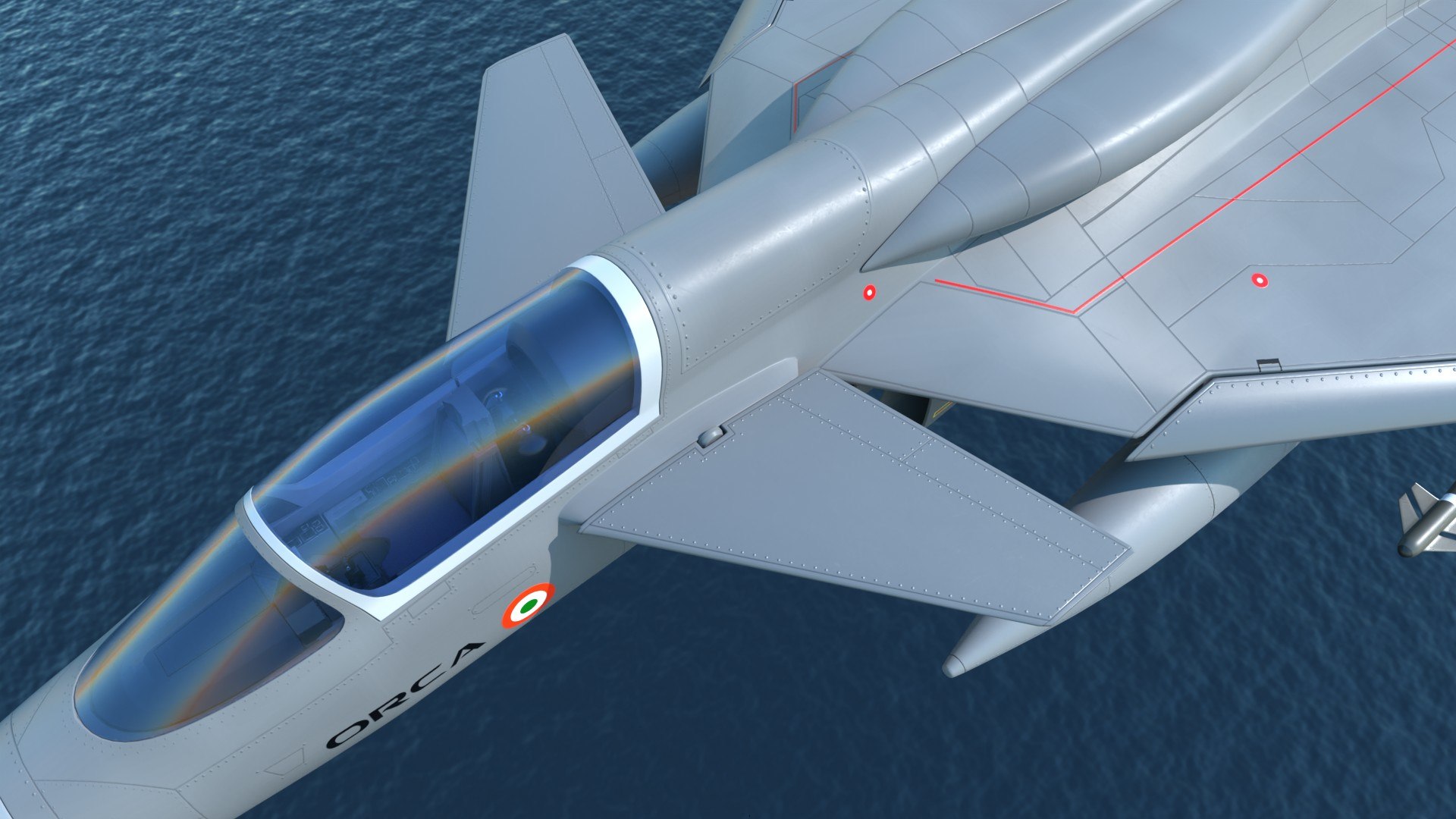 Twin Engine ORCA Fighter Jet 3D - TurboSquid 1800665