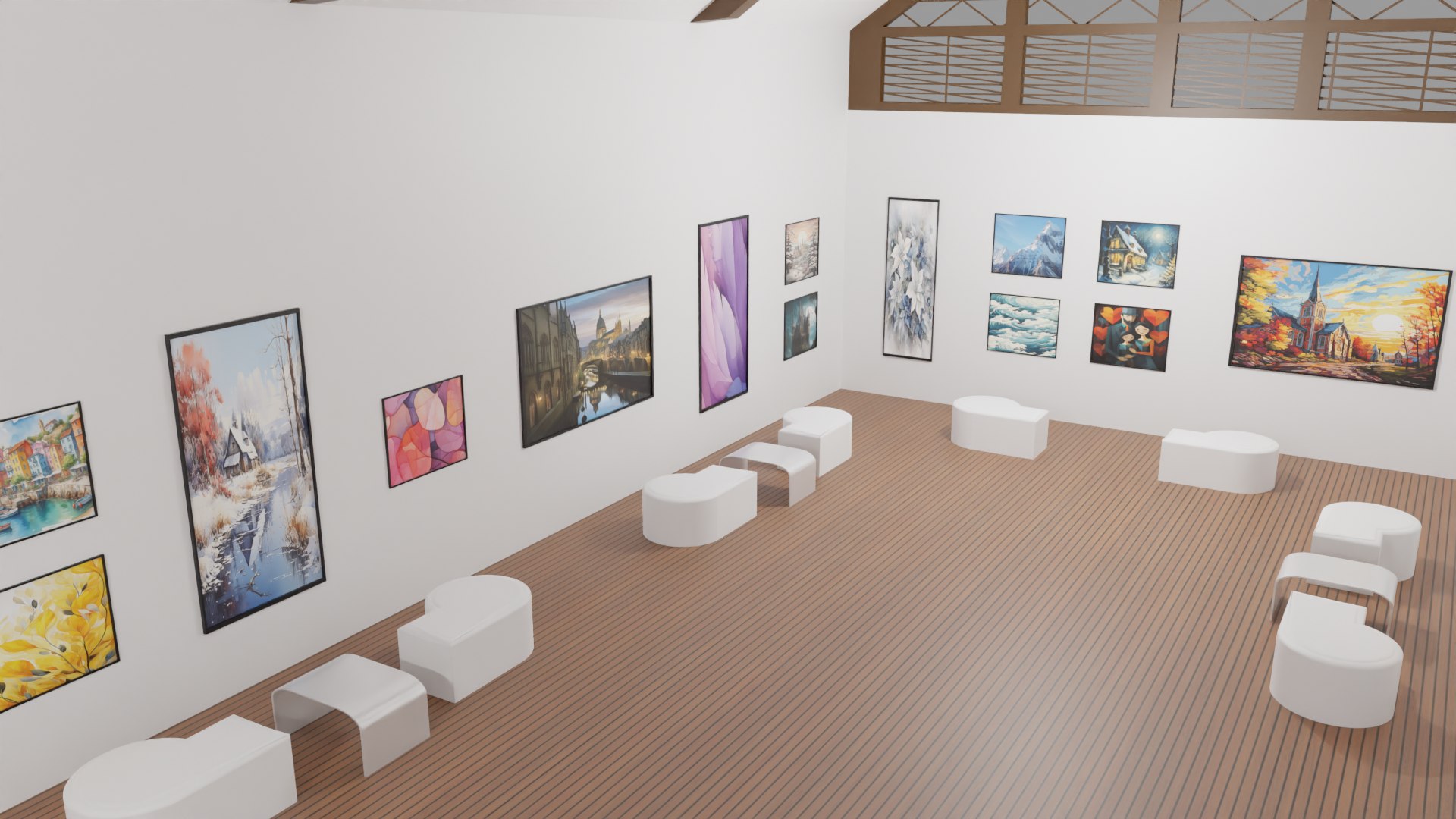 3D Art Gallery model - TurboSquid 2157909