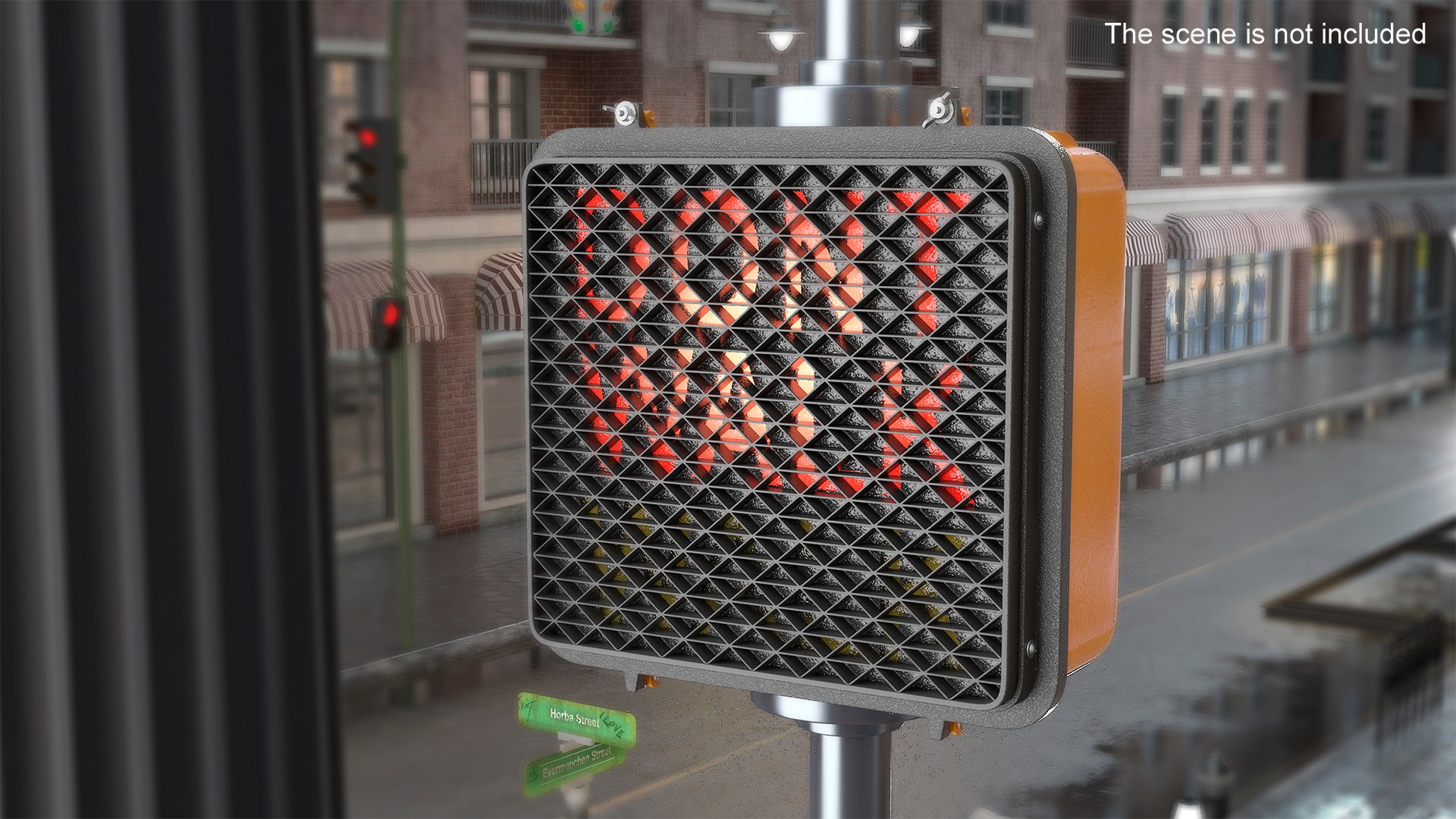 3D Dont Walk Signal Light - TurboSquid 2143534