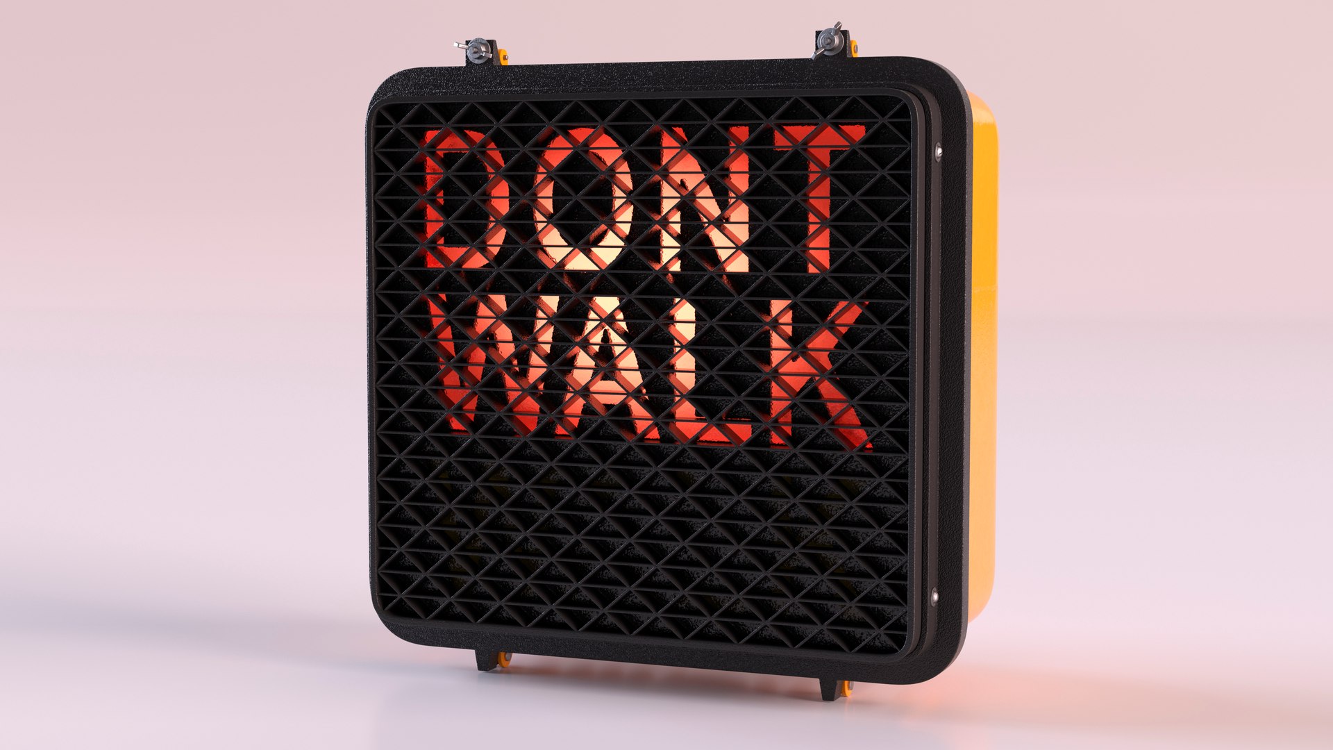 3D Dont Walk Signal Light - TurboSquid 2143534