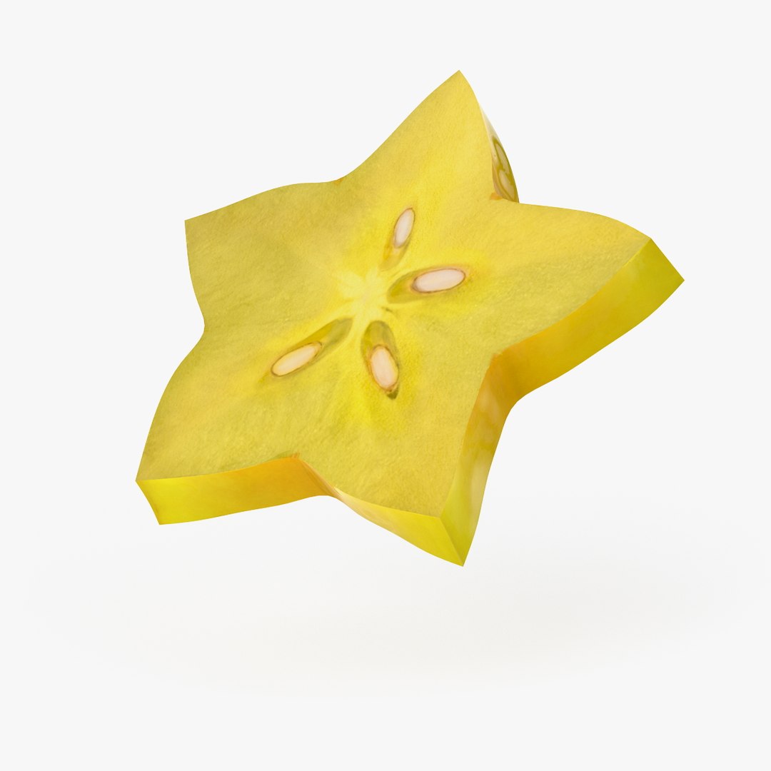 Realistic Starfruit Real Fruit 3d Max