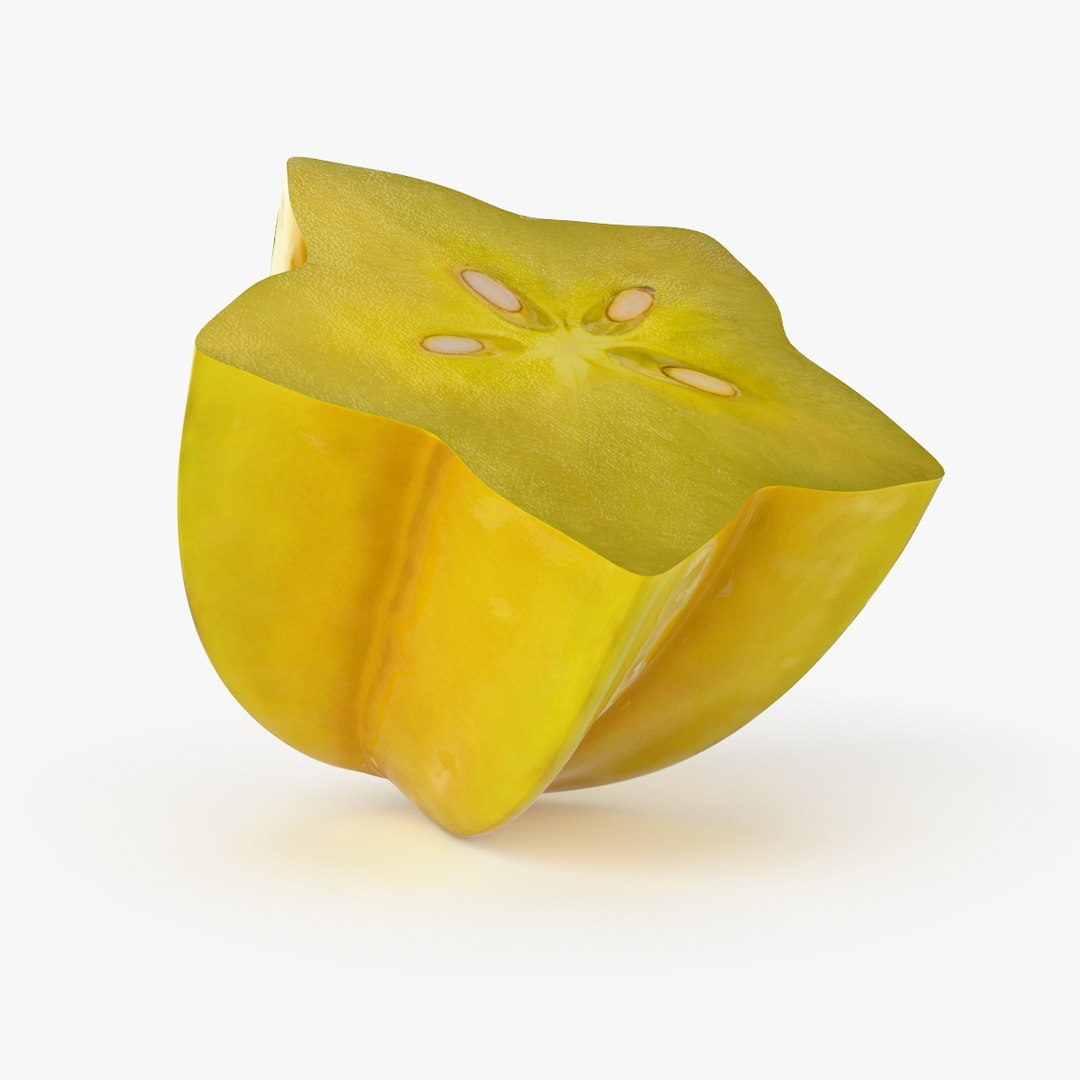 Realistic Starfruit Real Fruit 3d Max