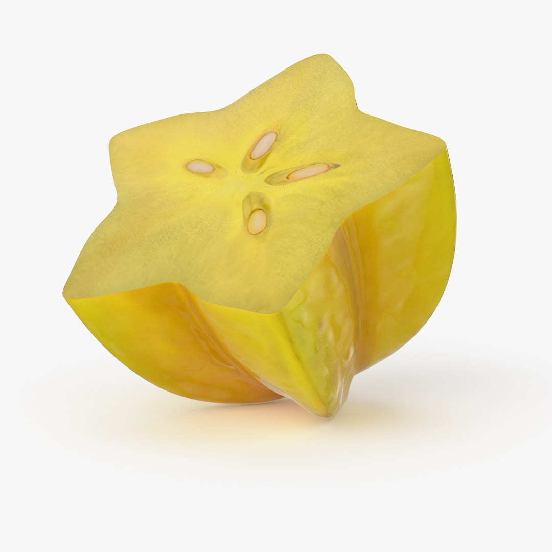 Realistic Starfruit Real Fruit 3d Max