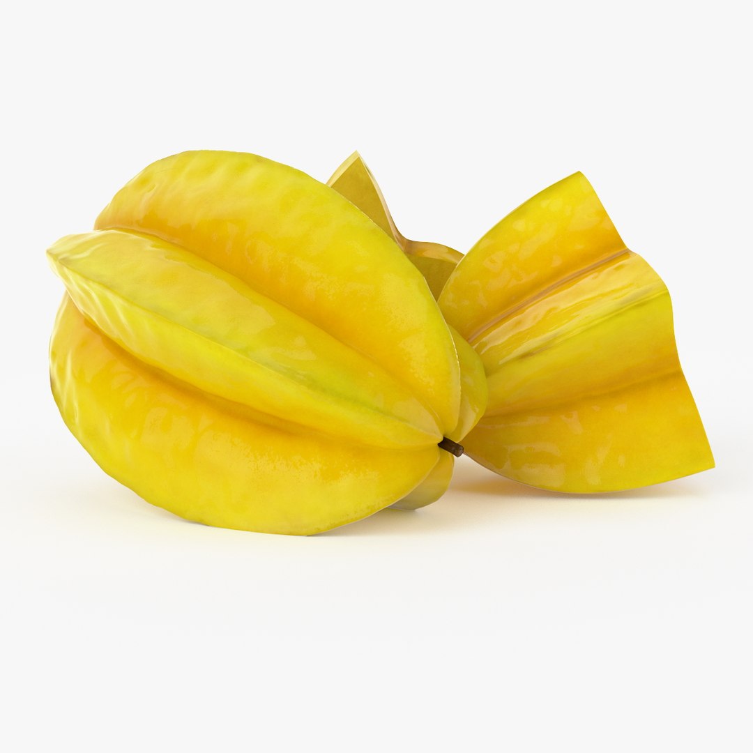 Realistic Starfruit Real Fruit 3d Max