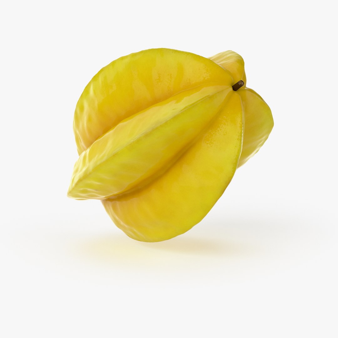 Realistic Starfruit Real Fruit 3d Max