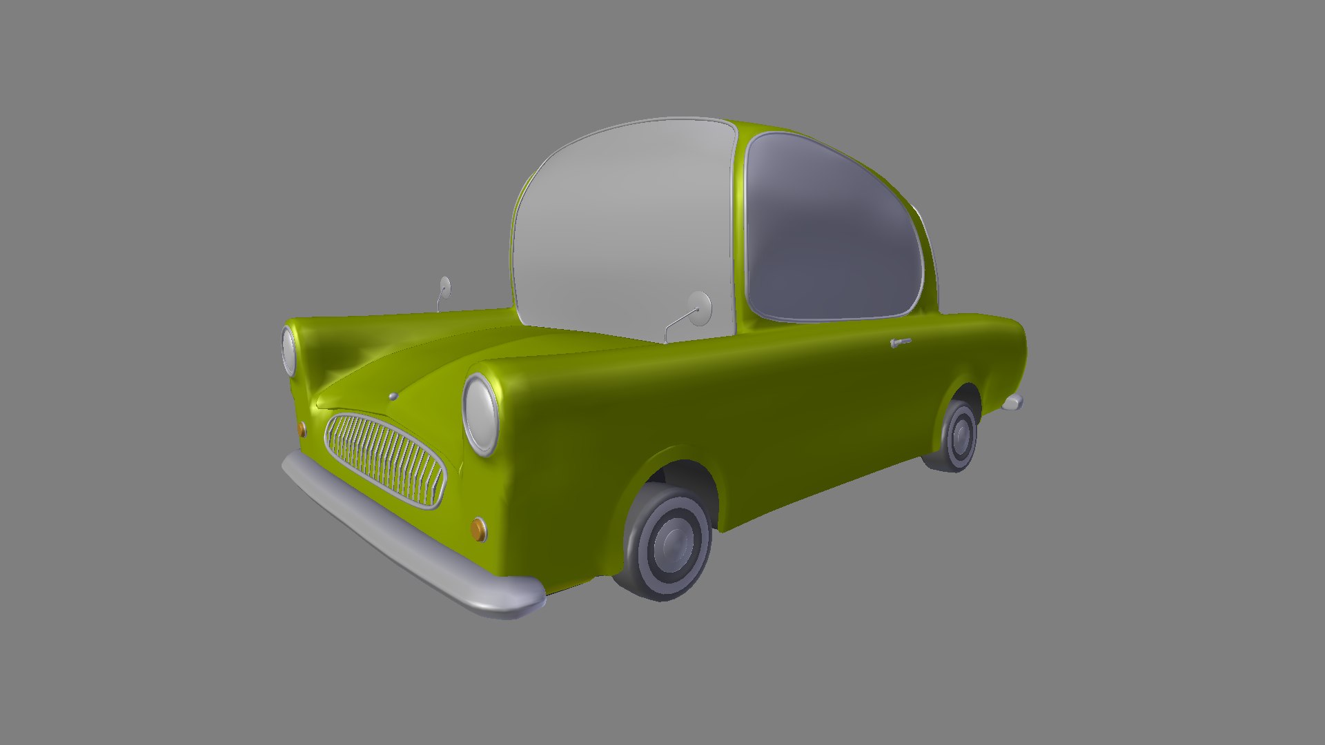 Cartoon Car 3d Model