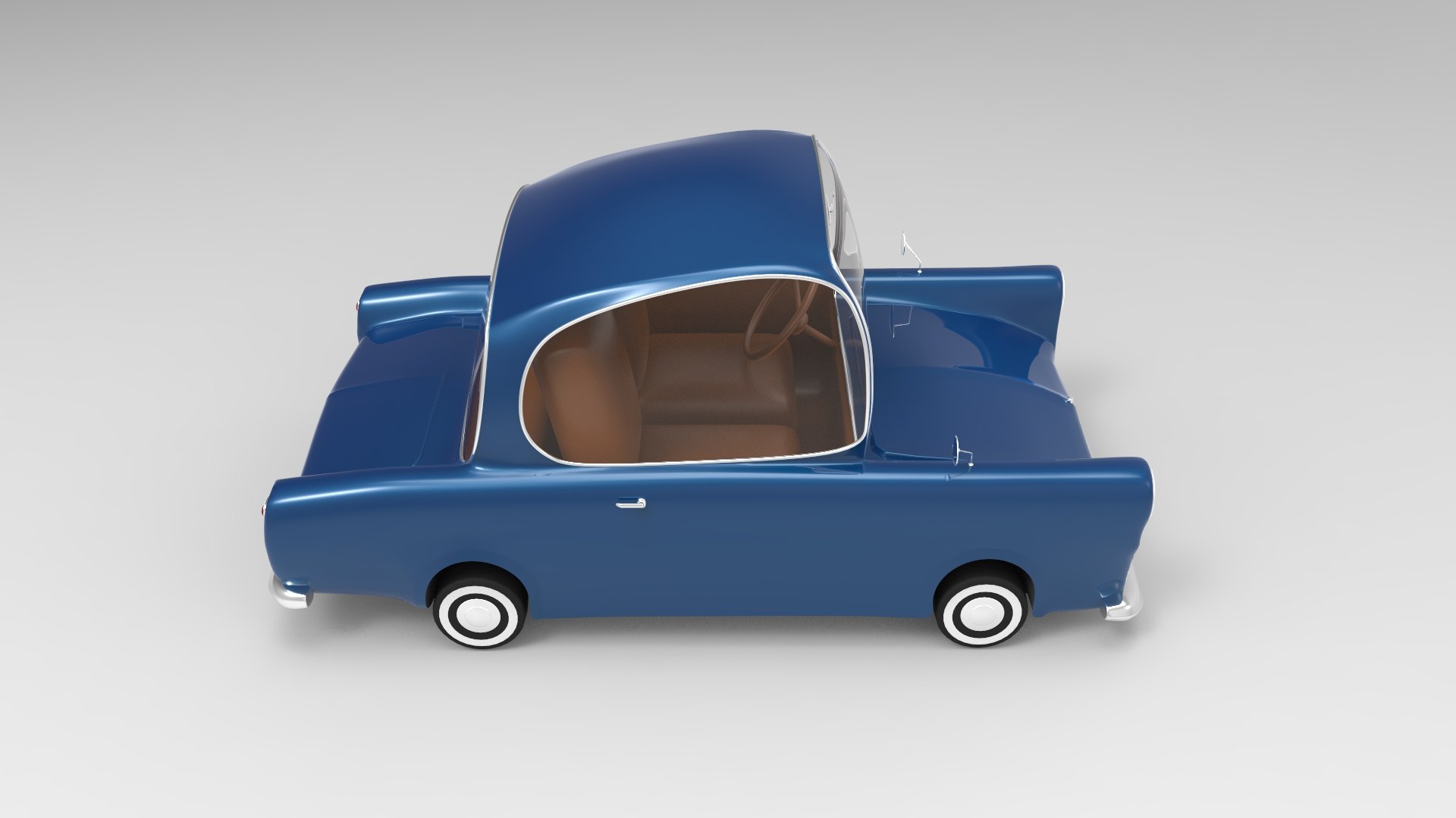 Cartoon Car 3d Model