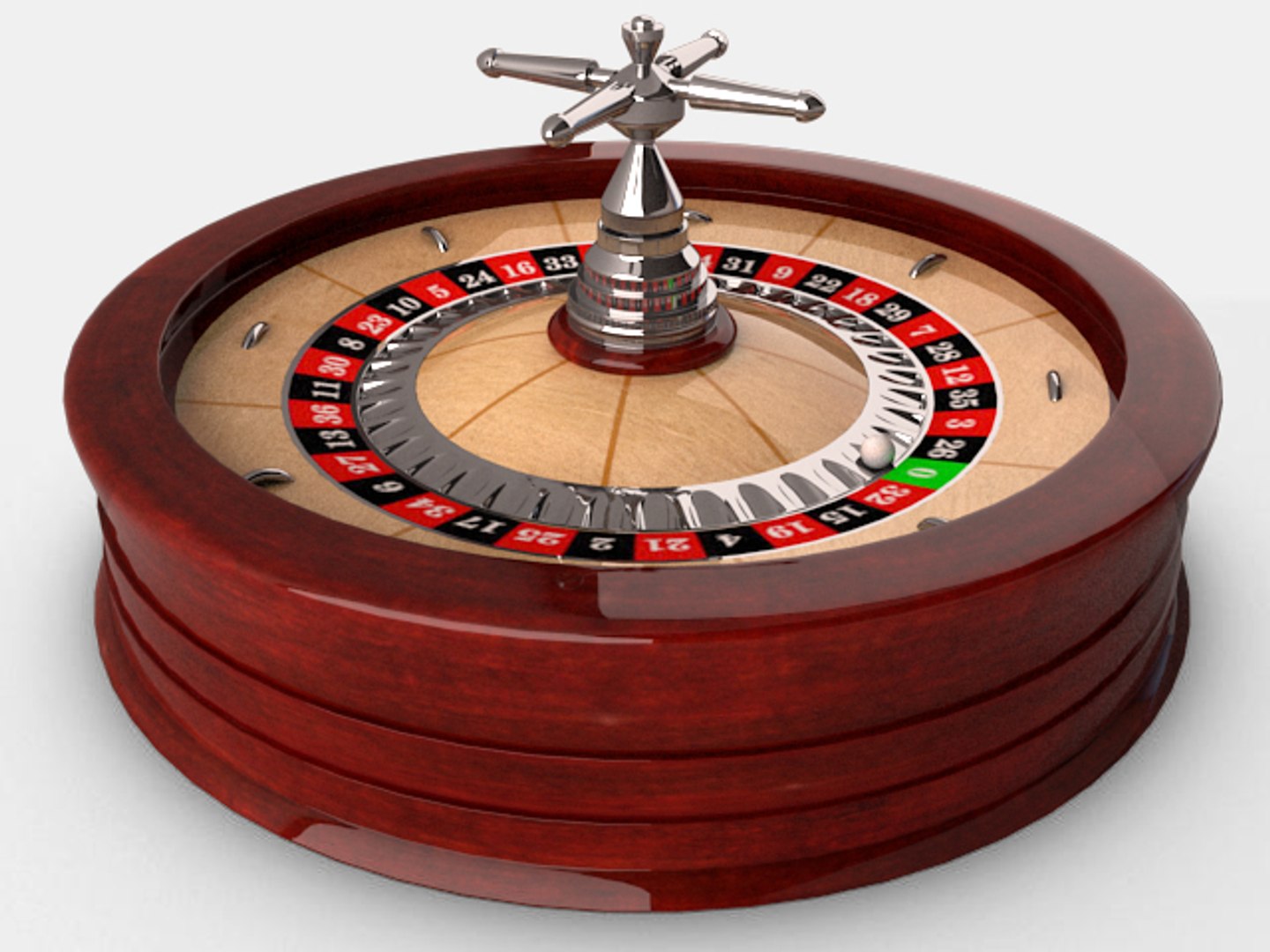3d model of roulette wheel