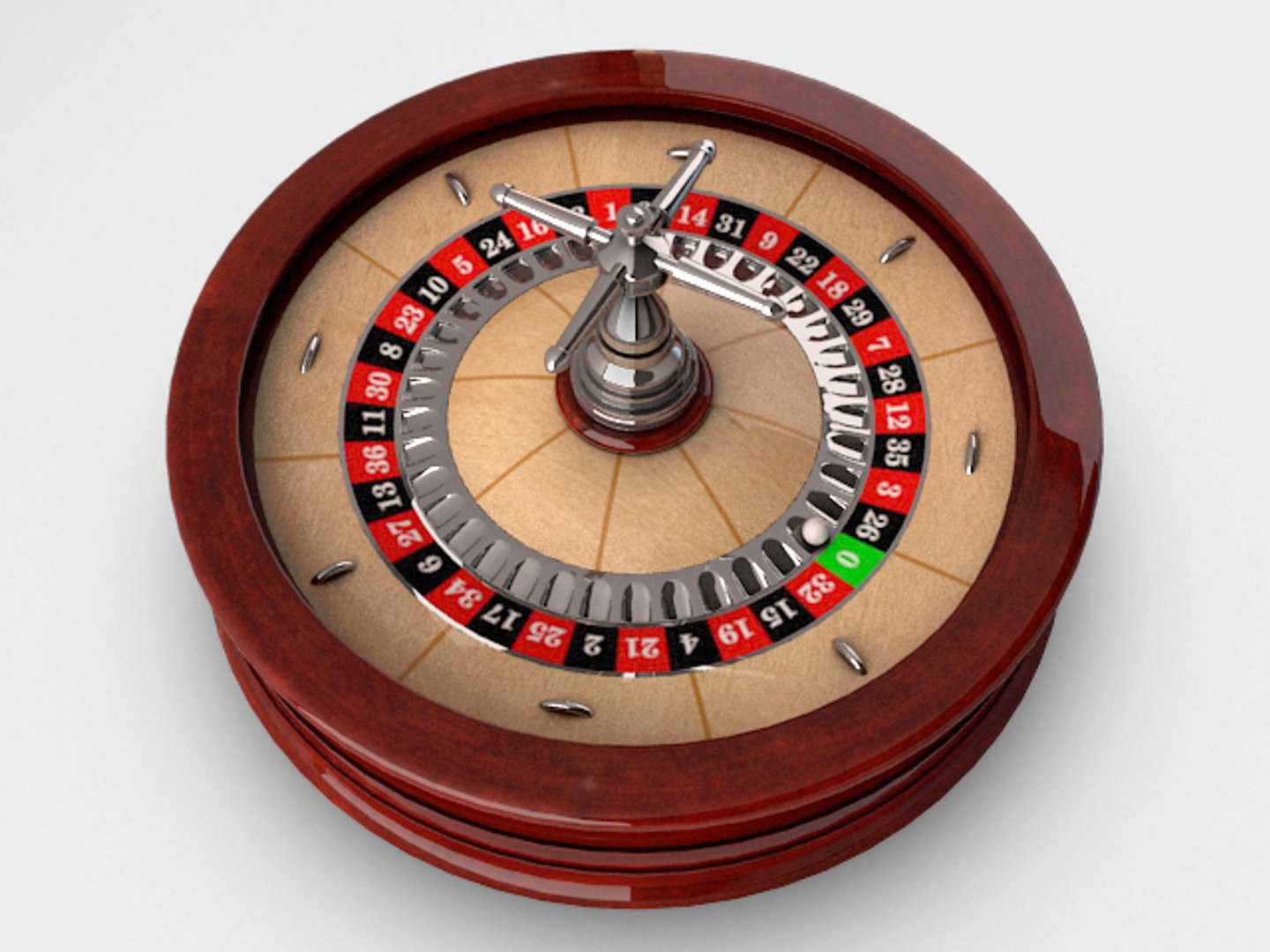 3d model of roulette wheel