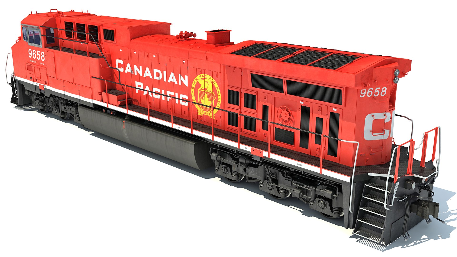 Locomotive Canadian Pacific 3D Model - TurboSquid 1634279