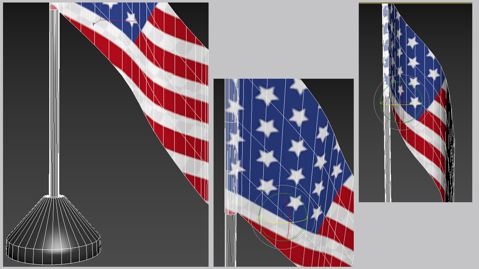 American Flag Flag Desktop 3D Model - TurboSquid 1866367