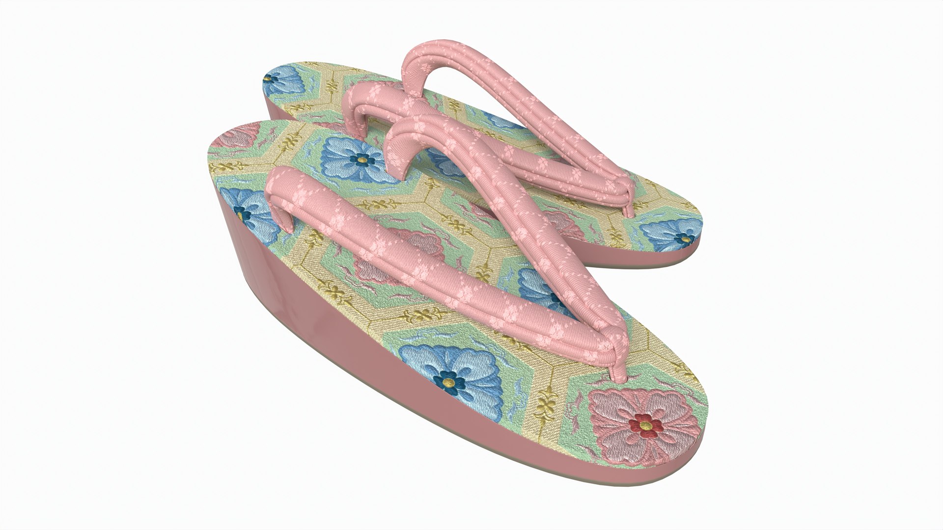 Japanese Sandals Zori 01 3D Model - TurboSquid 2133122