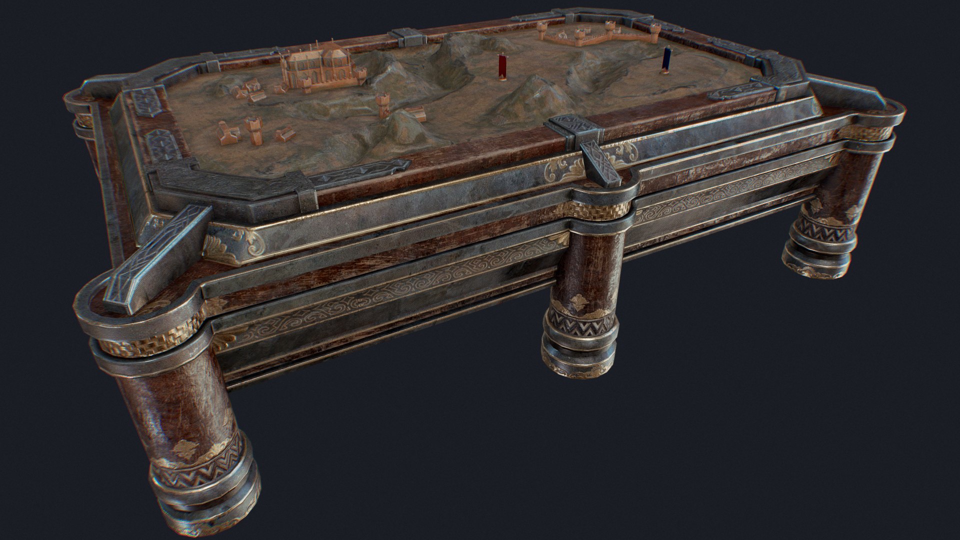 3D War Table Model - TurboSquid 1371784