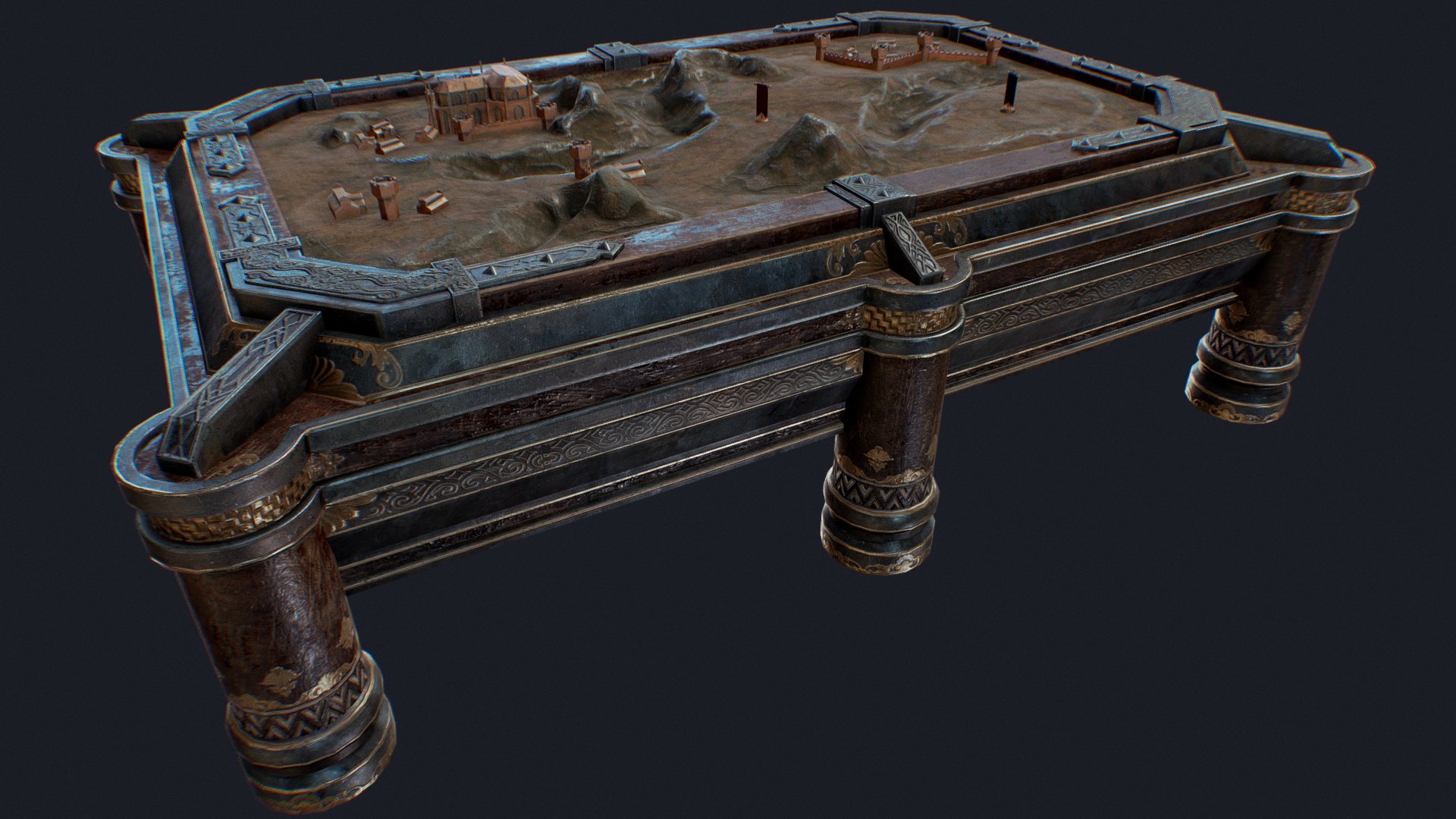 3D War Table Model - TurboSquid 1371784