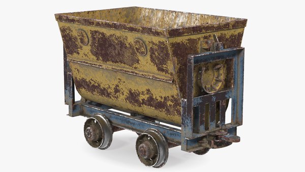 3D mining cart rusted - TurboSquid 1513442