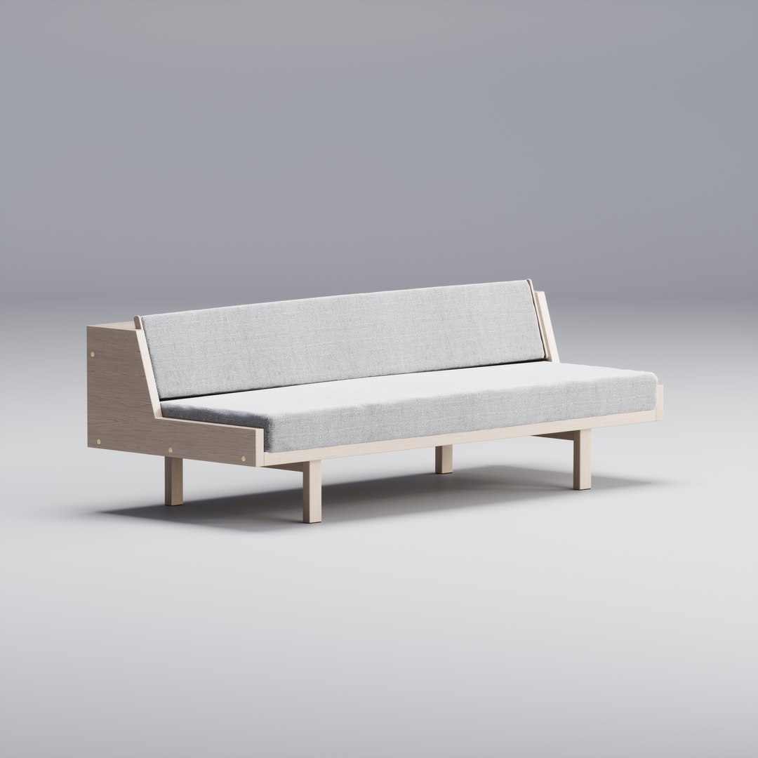 Getama GE 258 Sofa Bed By Hans Wegner 3D Model - TurboSquid 1976215