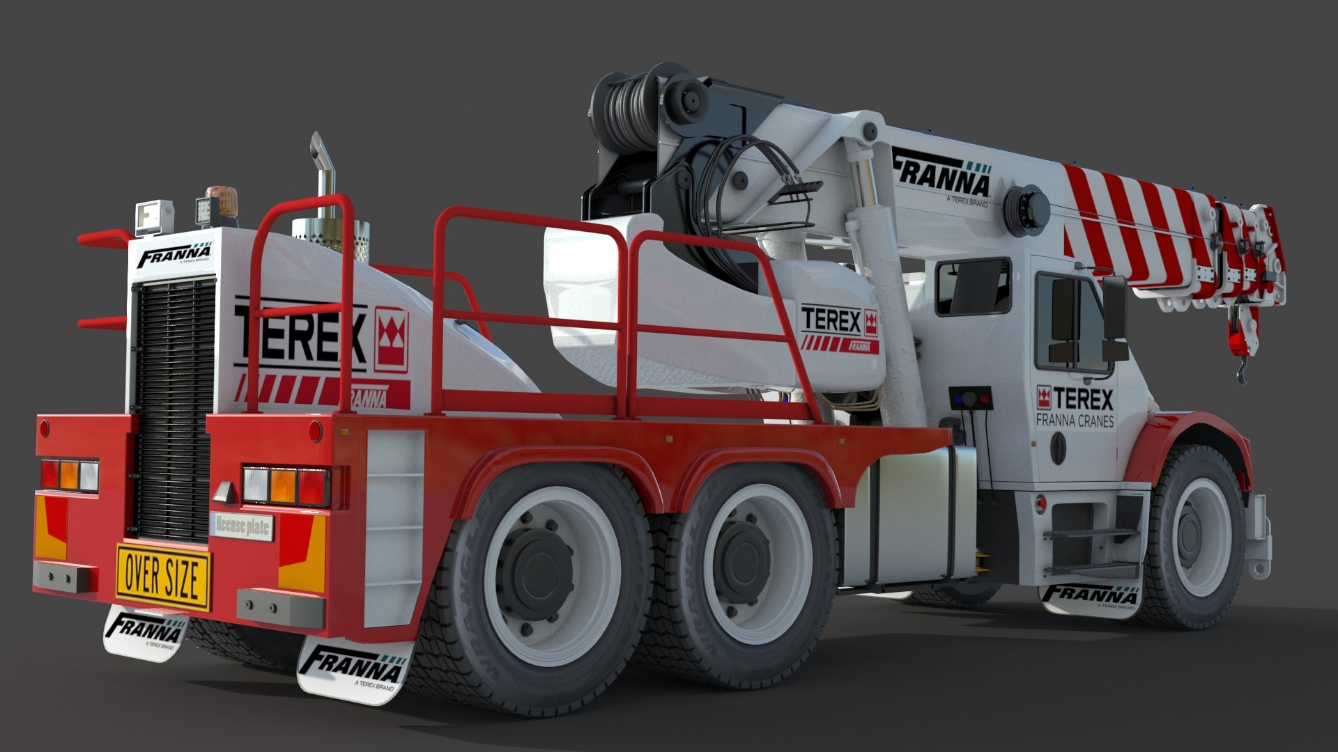 Franna 40t Crane Model - TurboSquid 2192593