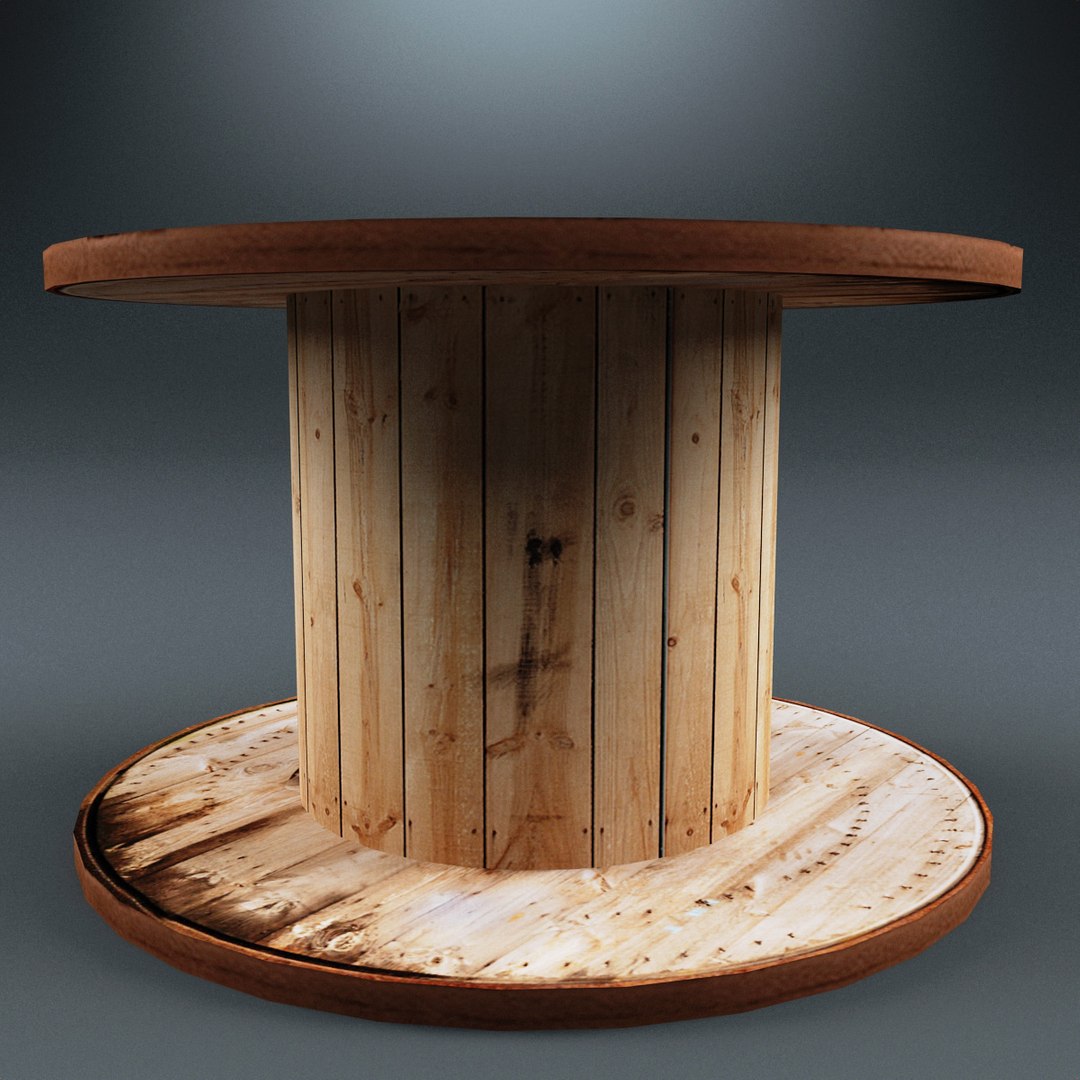 3dsmax Wooden Cable Reel