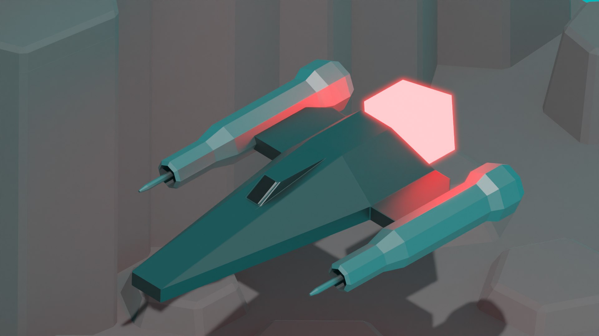 Spaceship Low Poly 3D model - TurboSquid 1998342