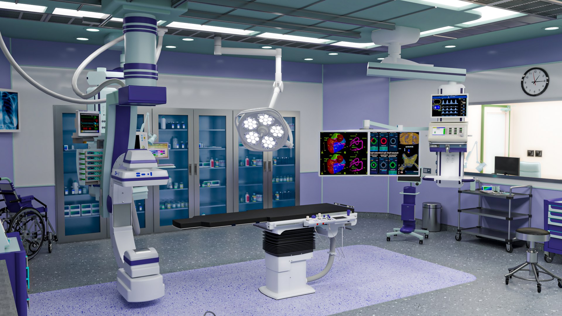 CATHETER LAB-SURGICAL OPERATION ROOM Model - TurboSquid 2126071