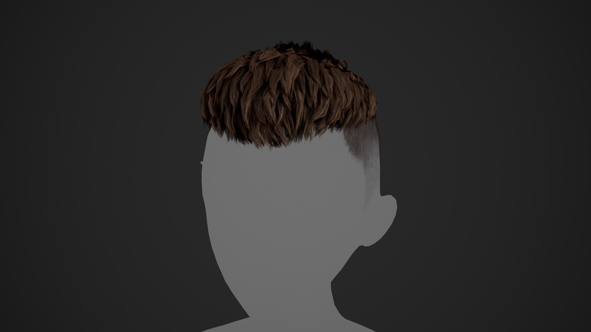 Male Hair Cards Style 6 - Short Straight Hair 2 3D - TurboSquid 1983485