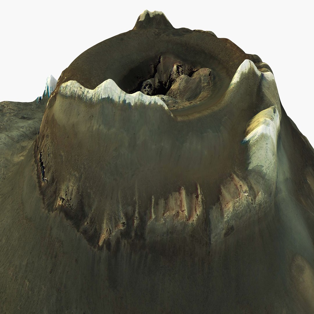 3d model mountain volcano
