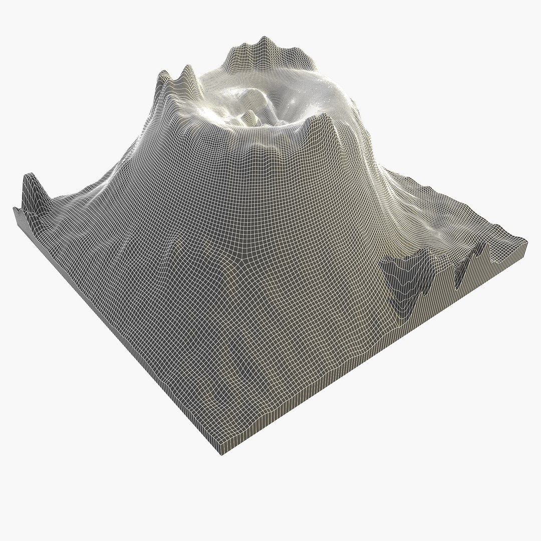 3d Model Mountain Volcano