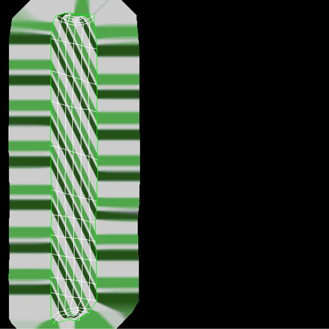 Candy Cane Green And White 3D Model - TurboSquid 1986899