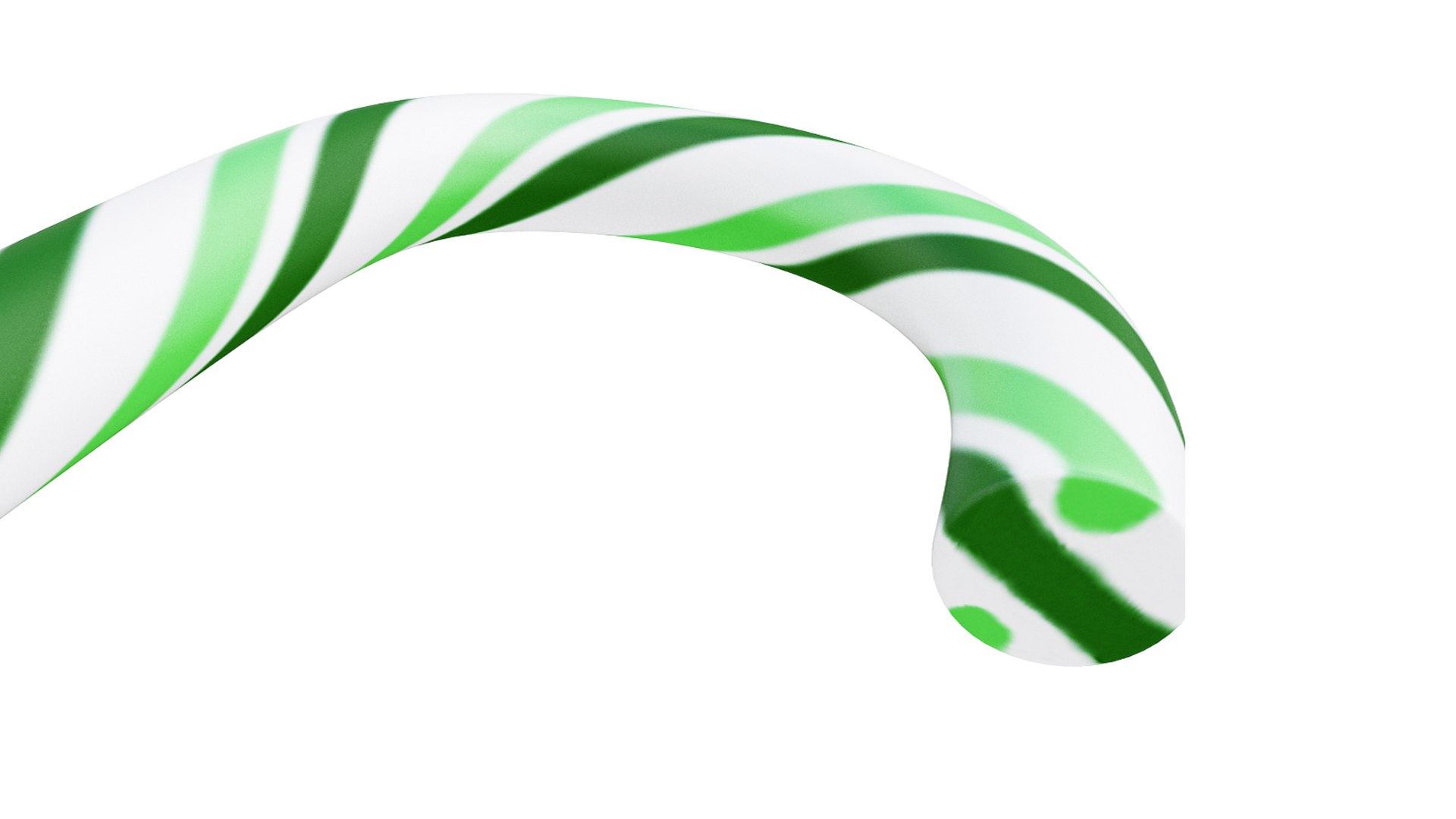 Candy Cane Green And White 3D Model - TurboSquid 1986899