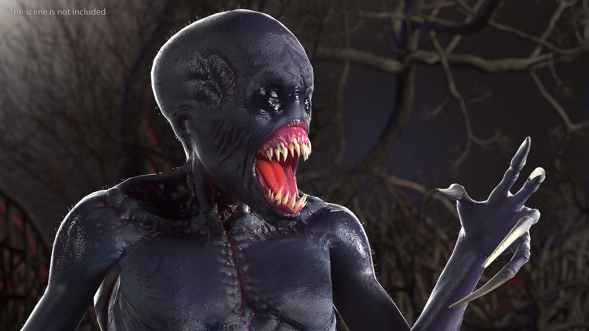 Scary Creature Standing Pose 3D Model - TurboSquid 1699095