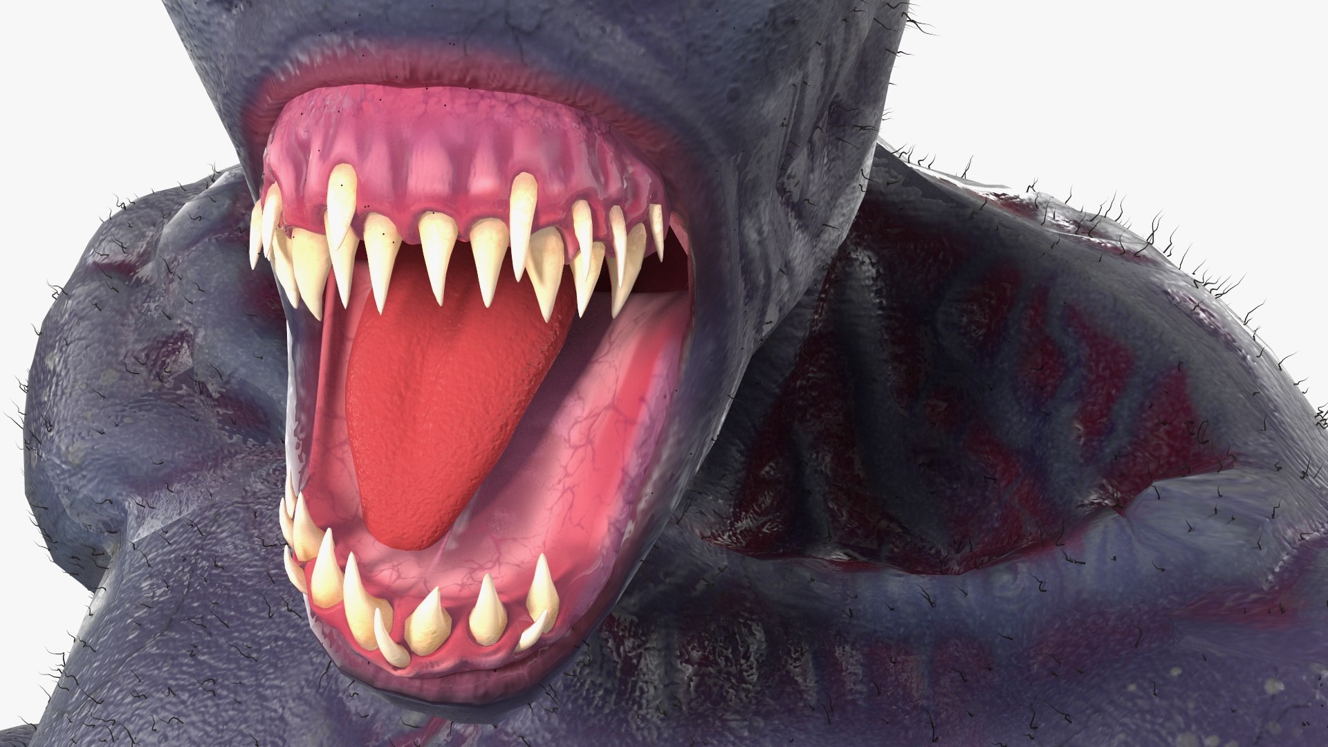 Scary creature standing pose 3D model - TurboSquid 1699095