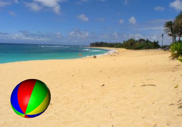 3d beach ball