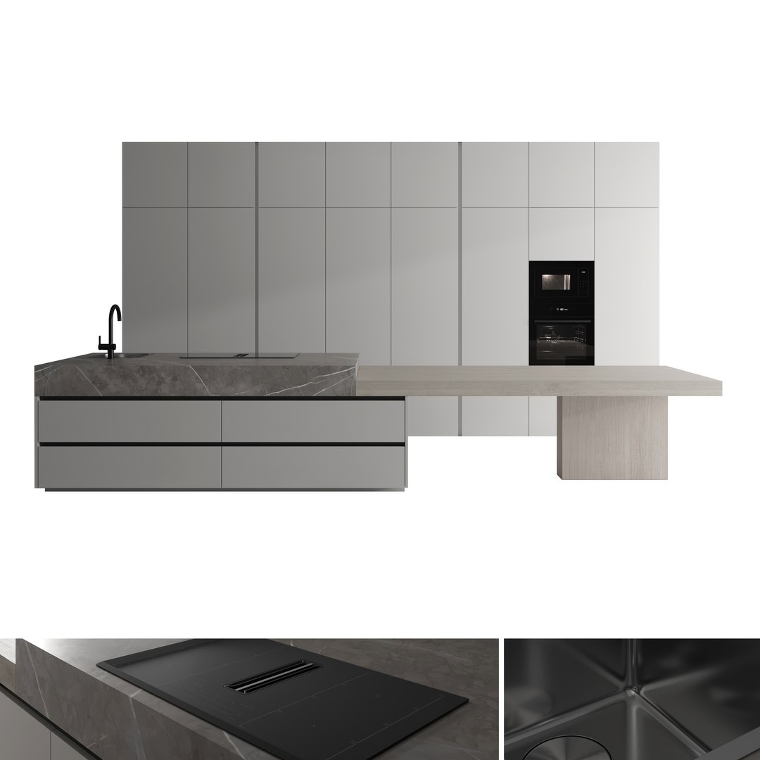 Kitchen Set 13 3D Model - TurboSquid 2150248