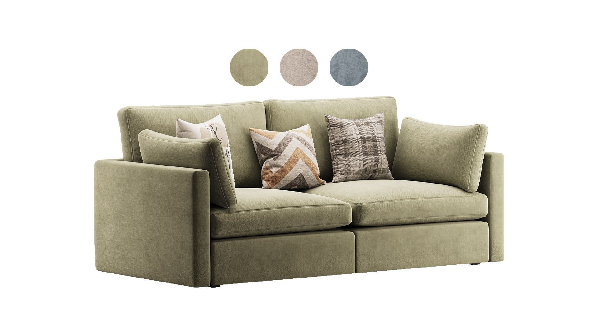 3D Hackney Lounge Sofa Model - TurboSquid 2314932