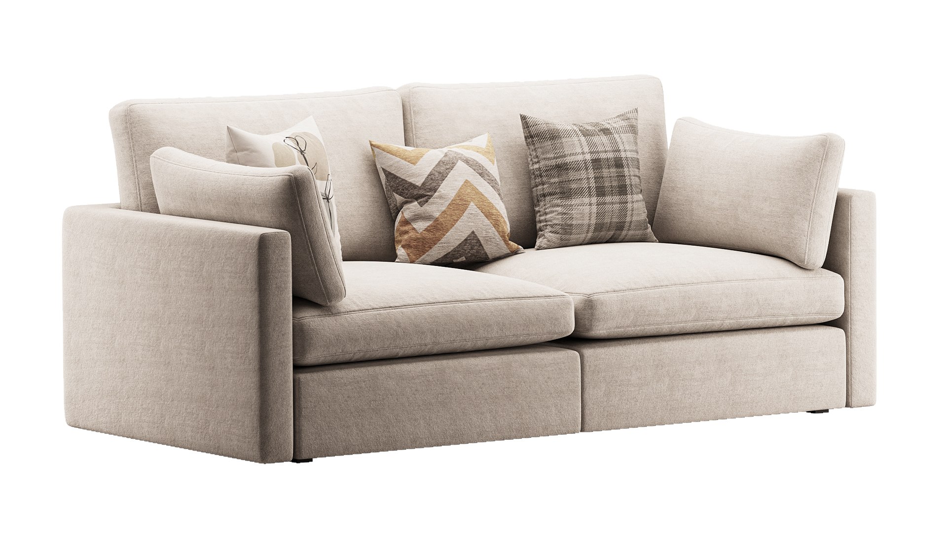 3D Hackney Lounge Sofa Model - TurboSquid 2314932