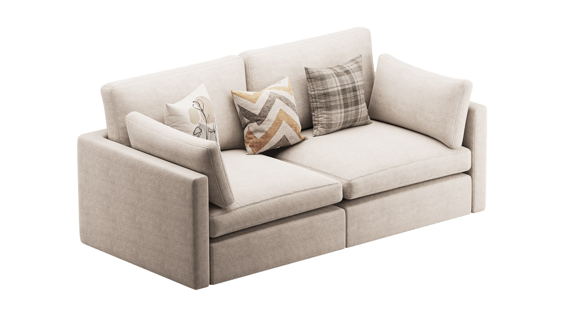 3D Hackney Lounge Sofa Model - TurboSquid 2314932