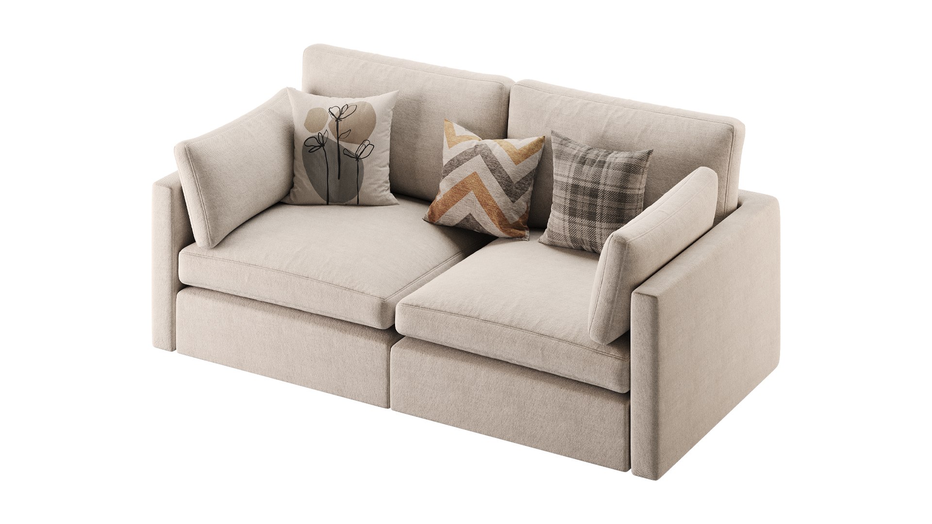 3D Hackney Lounge Sofa Model - TurboSquid 2314932
