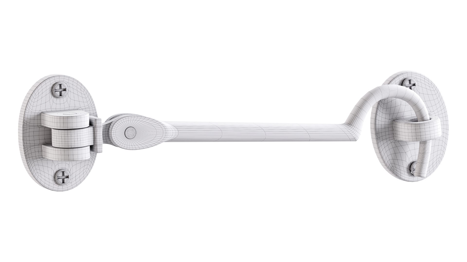 3D Oil Rubbed Bronze Finish Solid Brass Swivel Pivot Style Cabin Eyelet ...