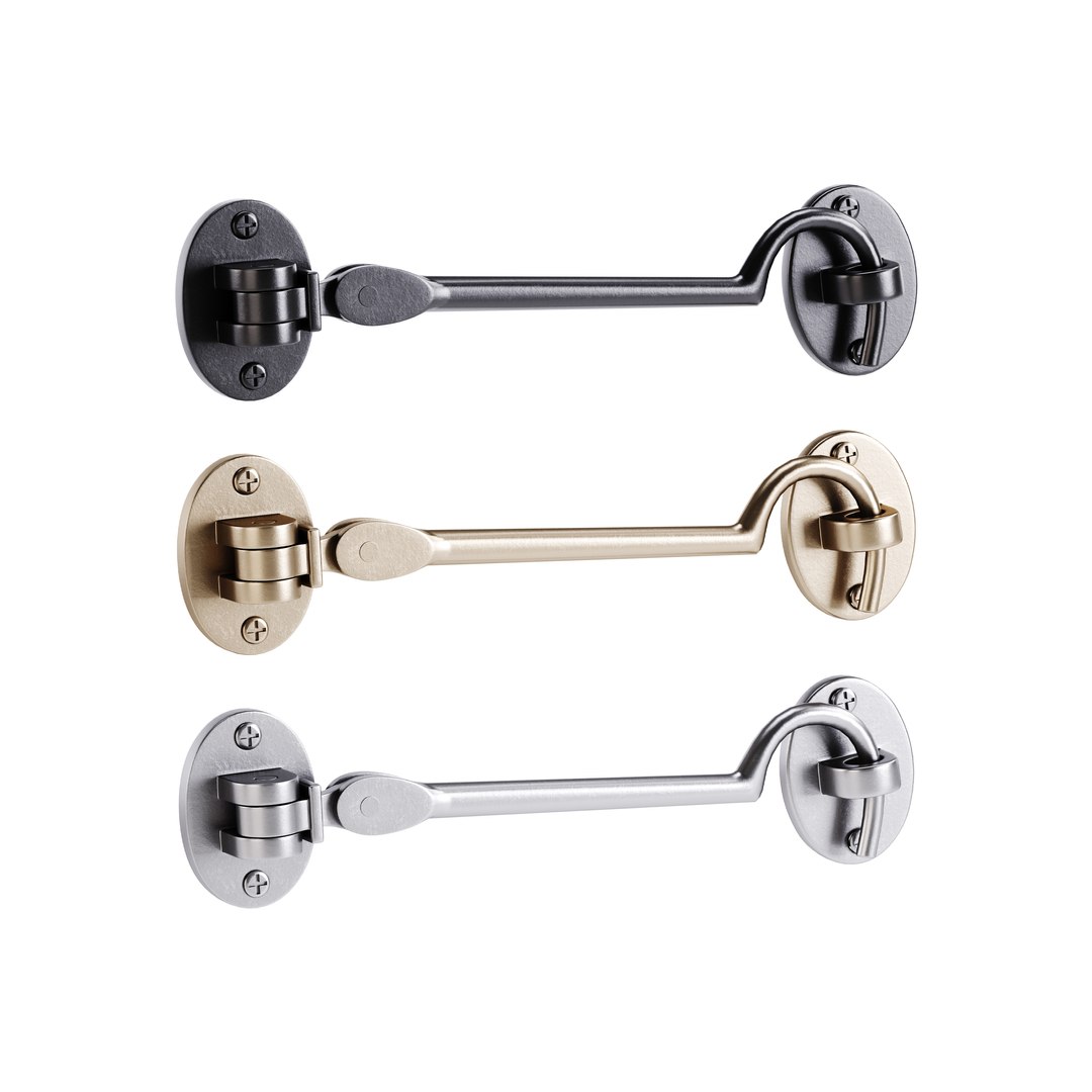 3D Oil Rubbed Bronze Finish Solid Brass Swivel Pivot Style Cabin Eyelet ...