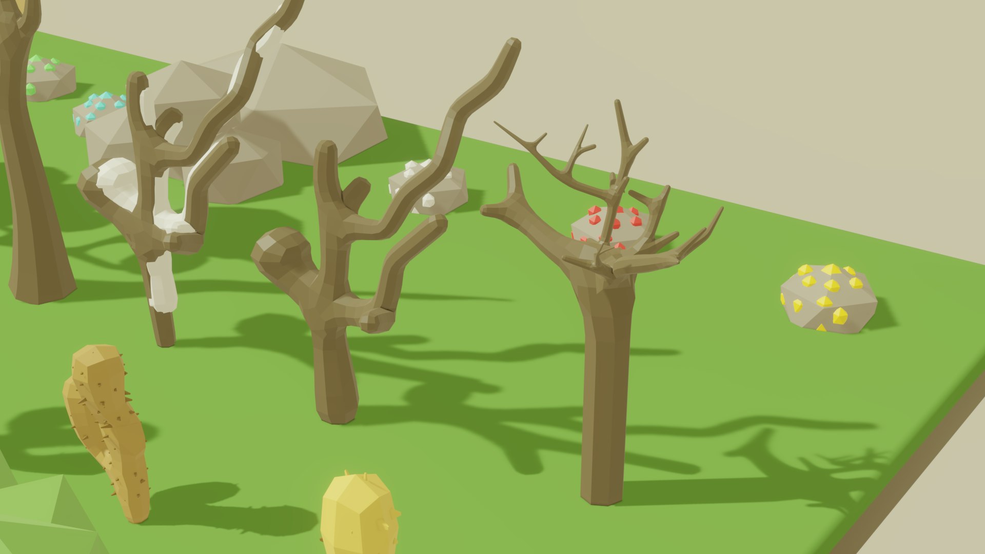 3D Model Forest Pack 3D Low-poly - TurboSquid 1990779
