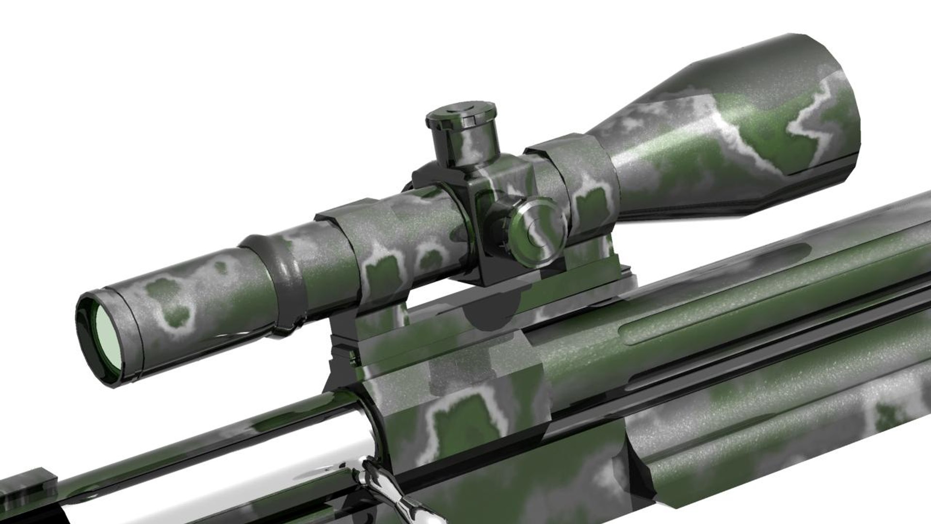 3d model of gun hs-50