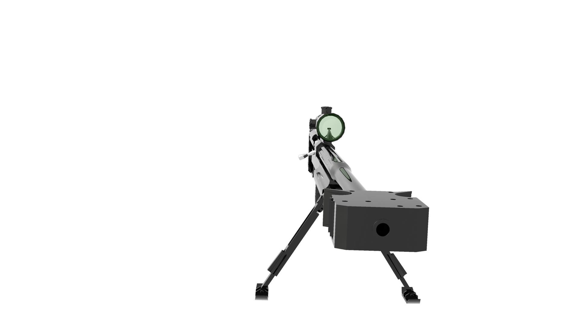 3d model of gun hs-50