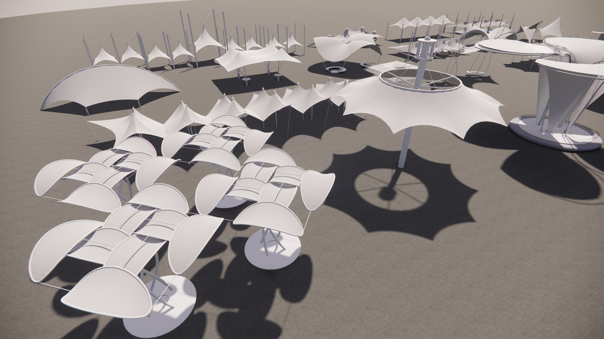 3D Tensile Structures Collection -A17 - TurboSquid 2385741