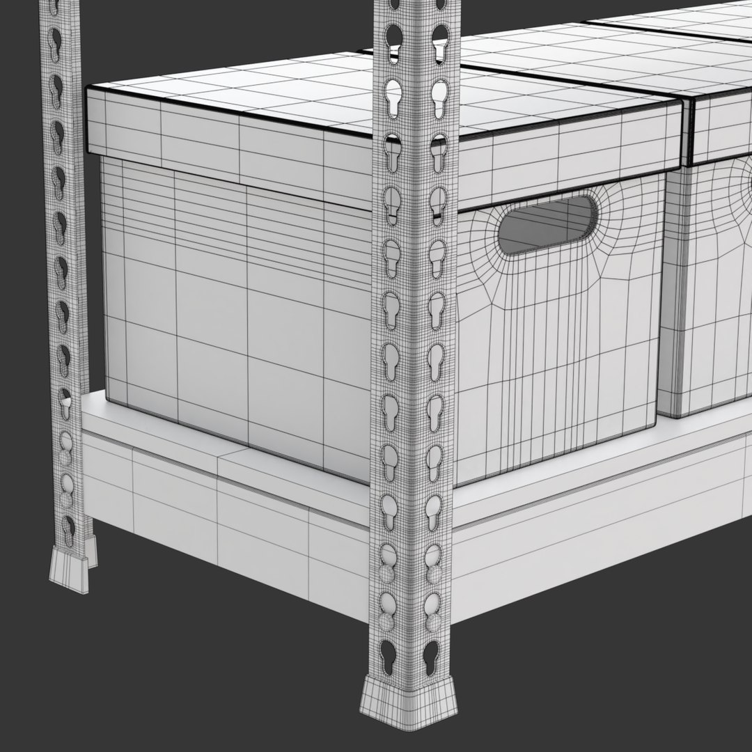3D model box metal rack - TurboSquid 1267468
