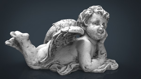 3d model angel stone