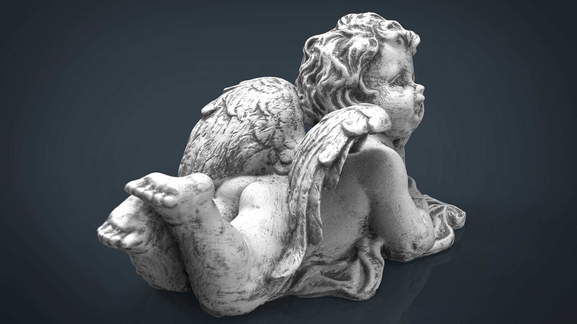 3d Model Angel Stone