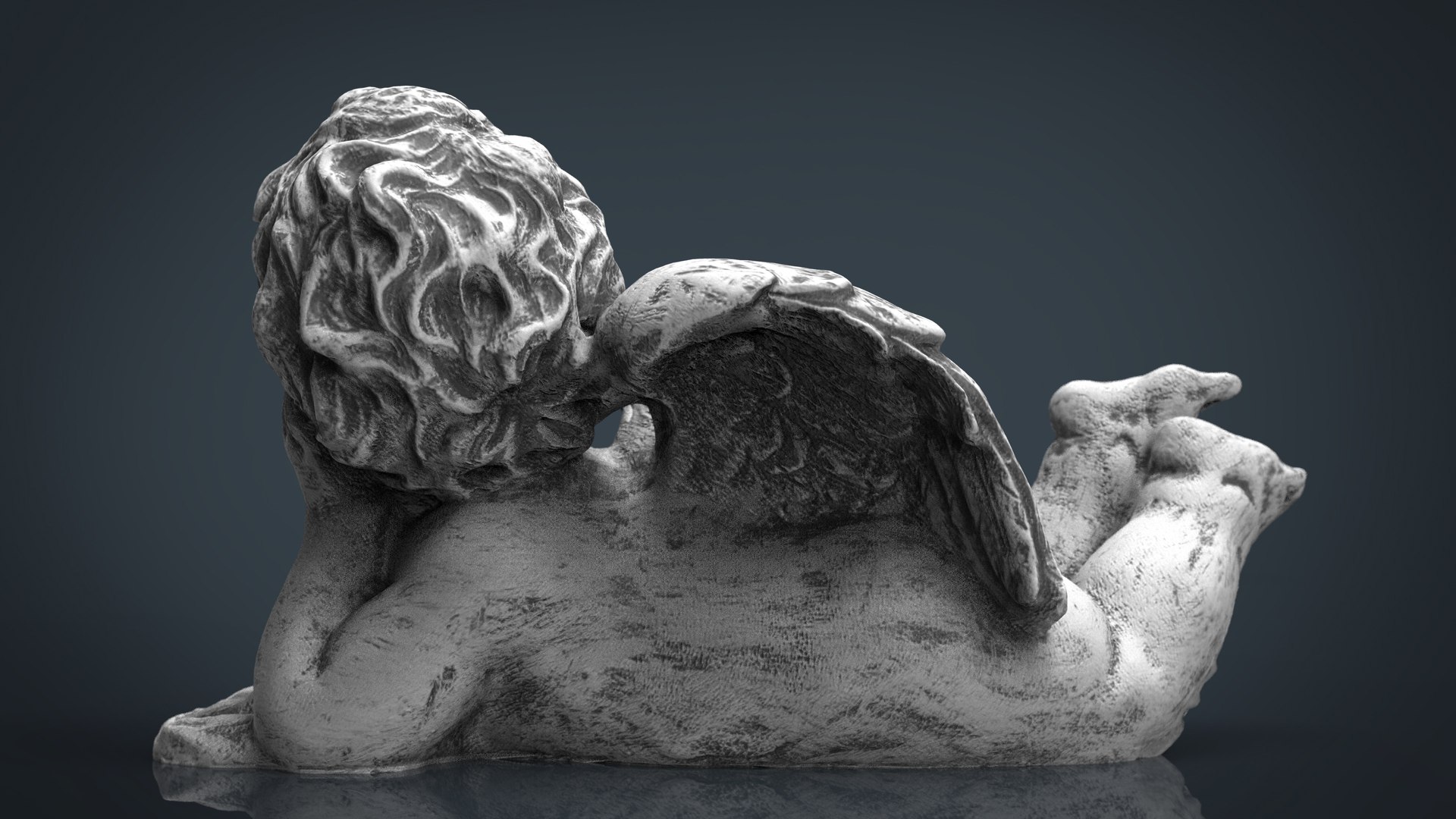 3d Model Angel Stone